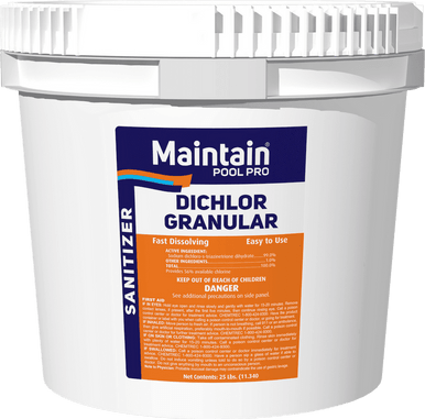 Dichlor Granular Chlorine Pool Shock 25 lbs.