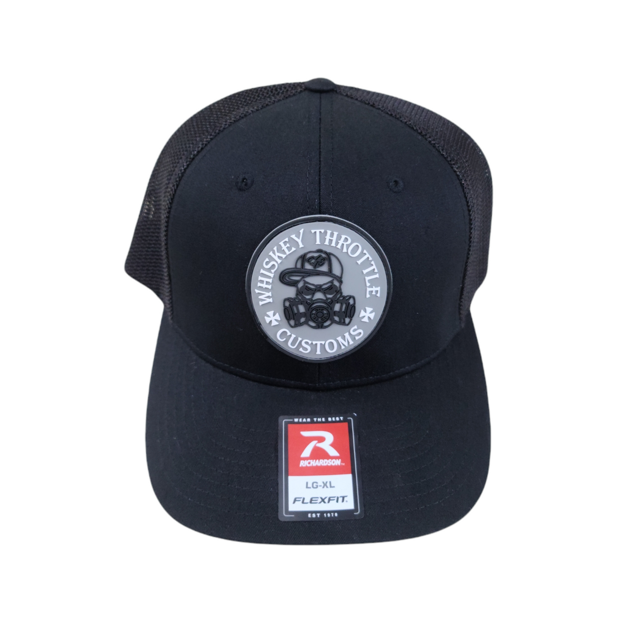Gas Mask PVC Patch L/XL Fitted Mesh Hat