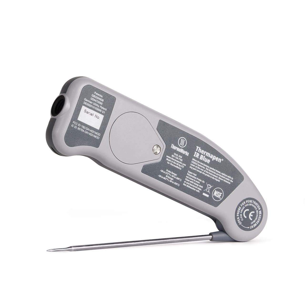Thermapen® IR Blue - Bluetooth Infrared Temperature Probe - ThermoWorks