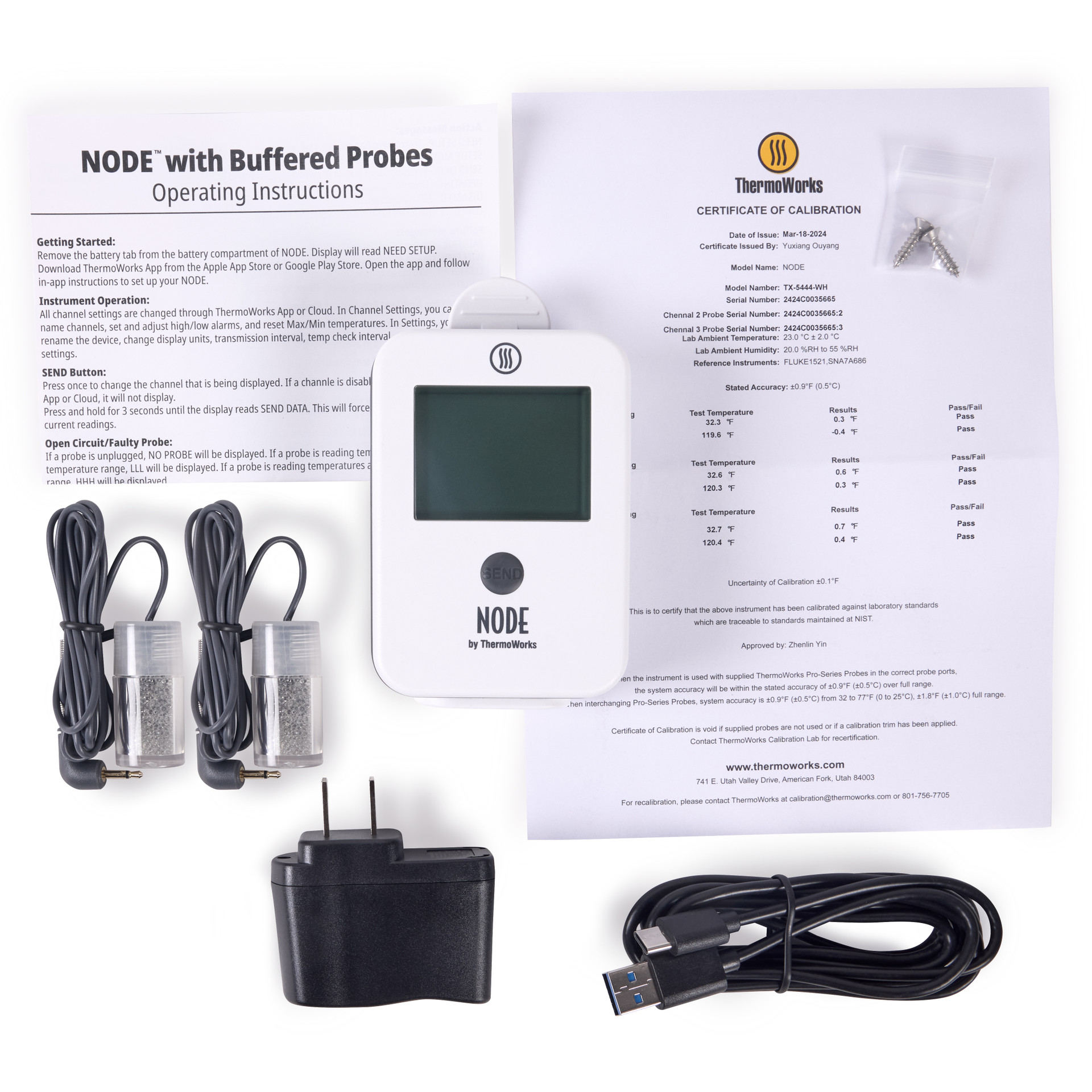 NODE® Buffered Temperature Probe Kit - ThermoWorks