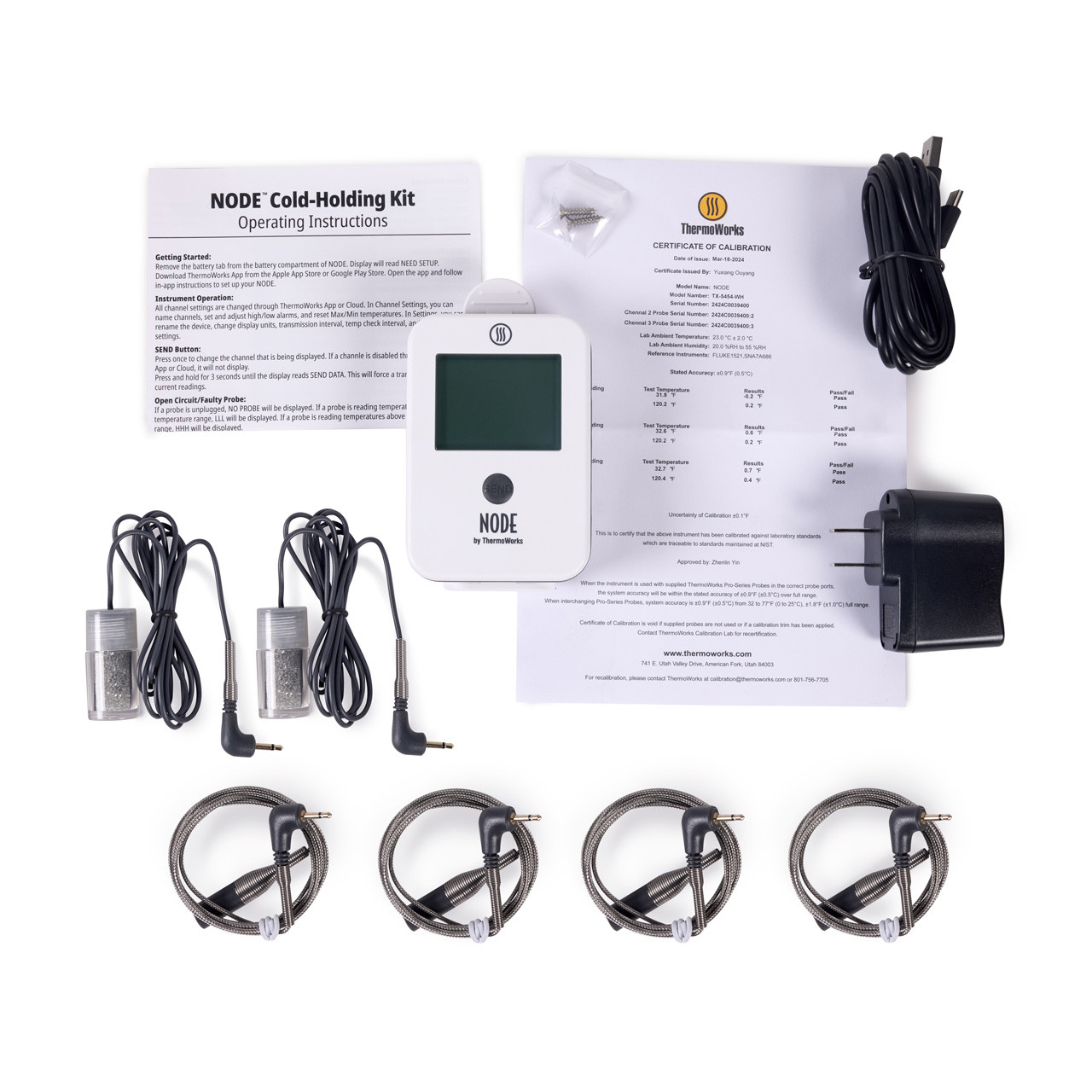 NODE® Cold-Holding Buffered Probe Kit - ThermoWorks