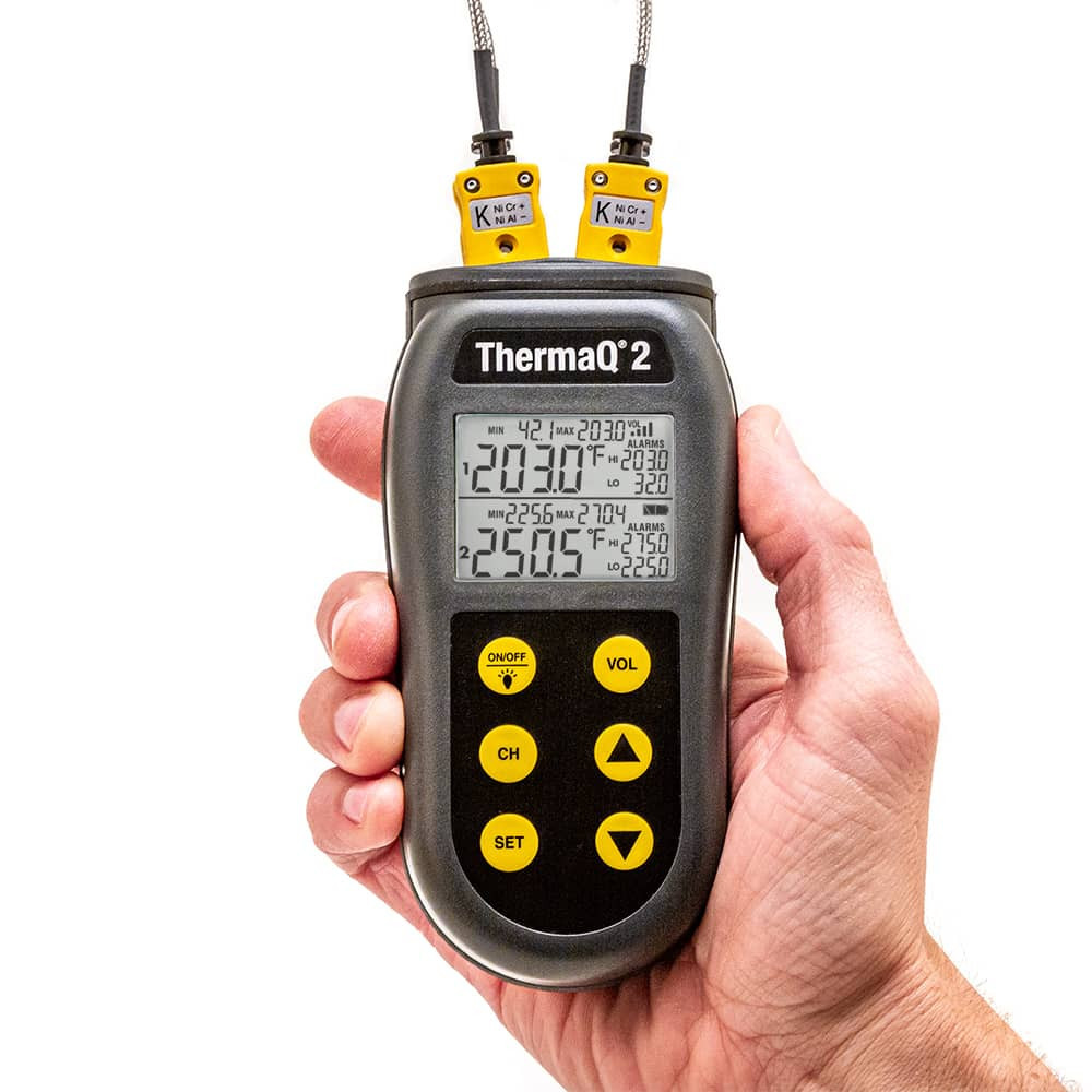 ThermaQ 2 Thermocouple Alarm Thermometer - 4 Probe Kit| ThermoWorks