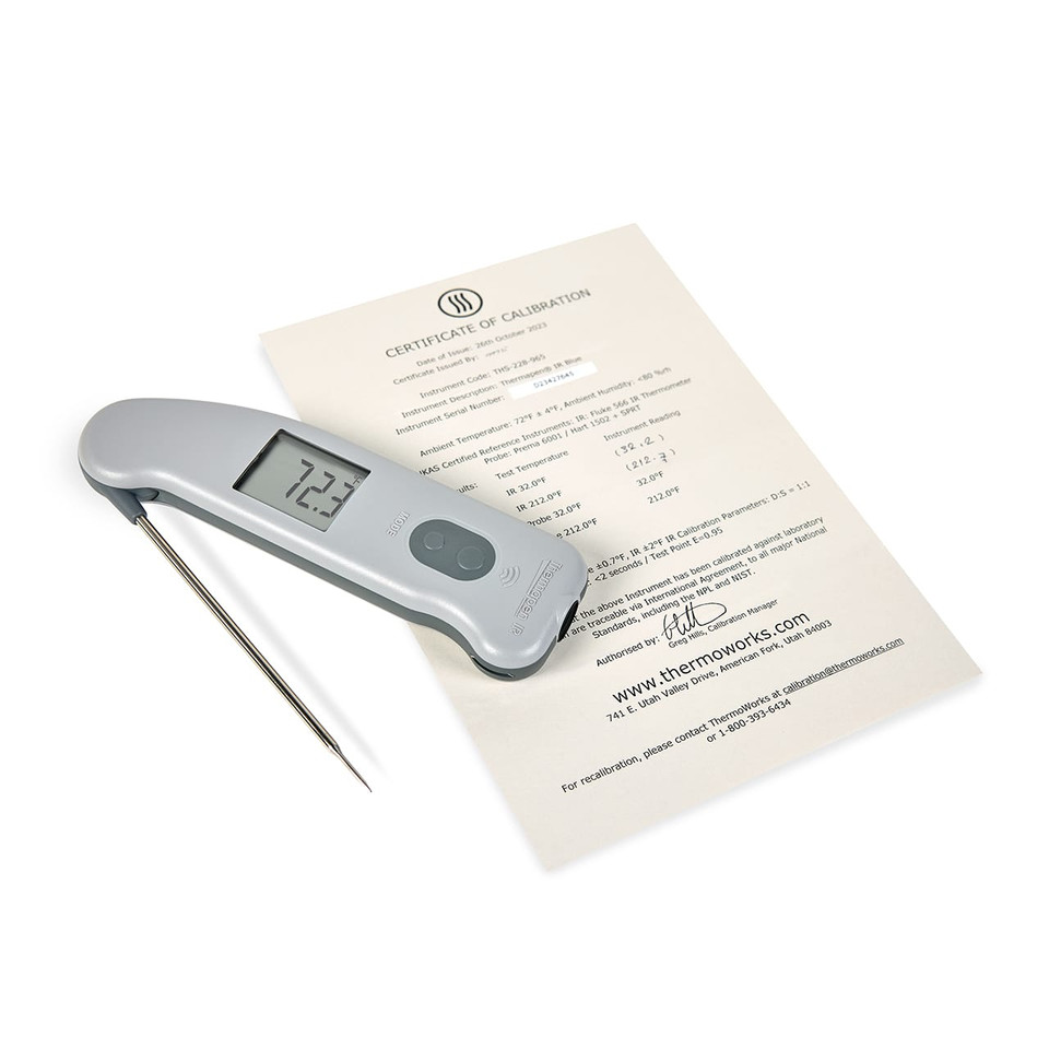 Thermapen® IR Blue - Bluetooth Infrared Temperature Probe - ThermoWorks