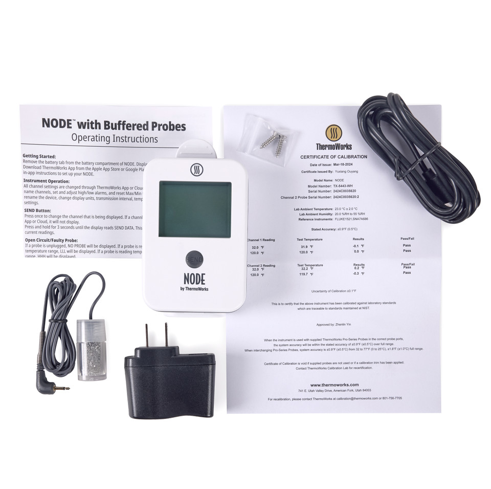 NODE® Buffered Temperature Probe Kit - ThermoWorks