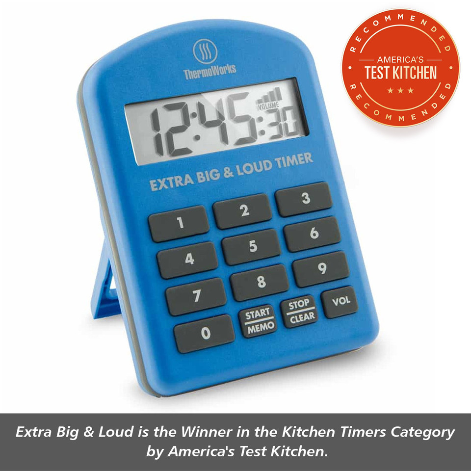 Extra Big and Loud Kitchen Timer | ThermoWorks