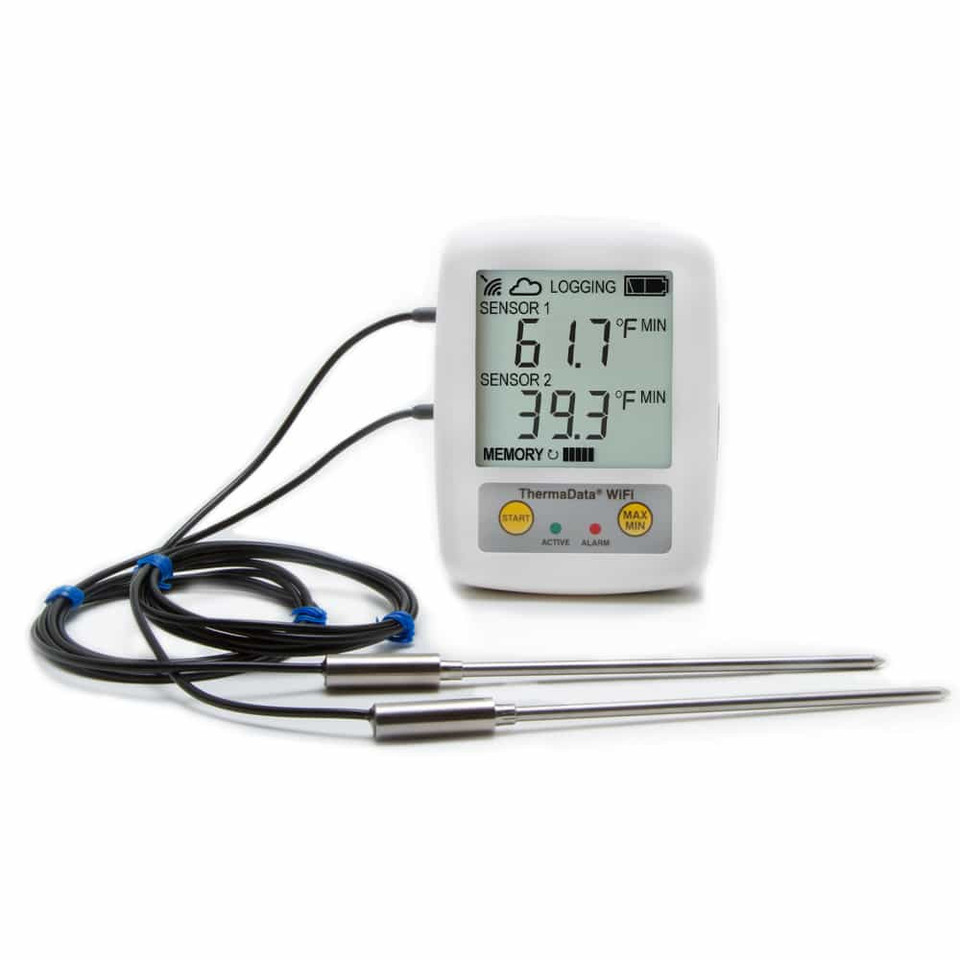 ThermaData WiFi Temperature Data Loggers with Probes | ThermoWorks
