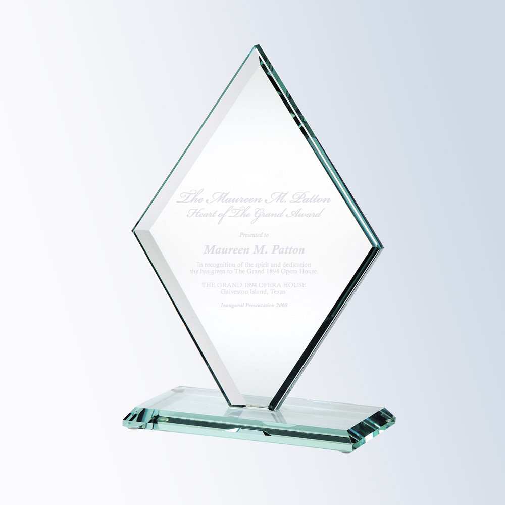 BEVELED DIAMOND CUBE PAPERWEIGHT, crystal