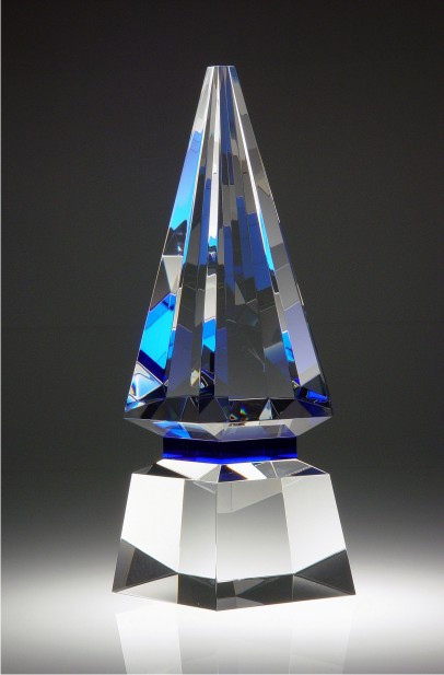 BLUE SPIRE CRYSTAL AWARD