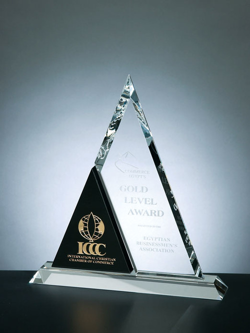 DUET TRIANGLE CRYSTAL AWARD