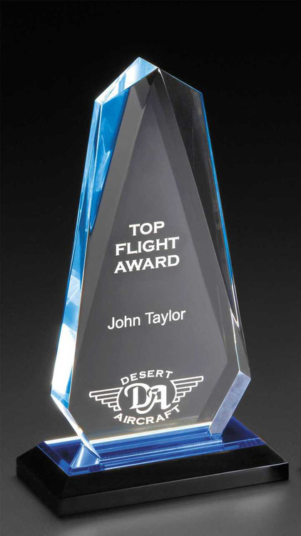 Arrowhead Acrylic Award, Gold or Blue, 2 sizes available