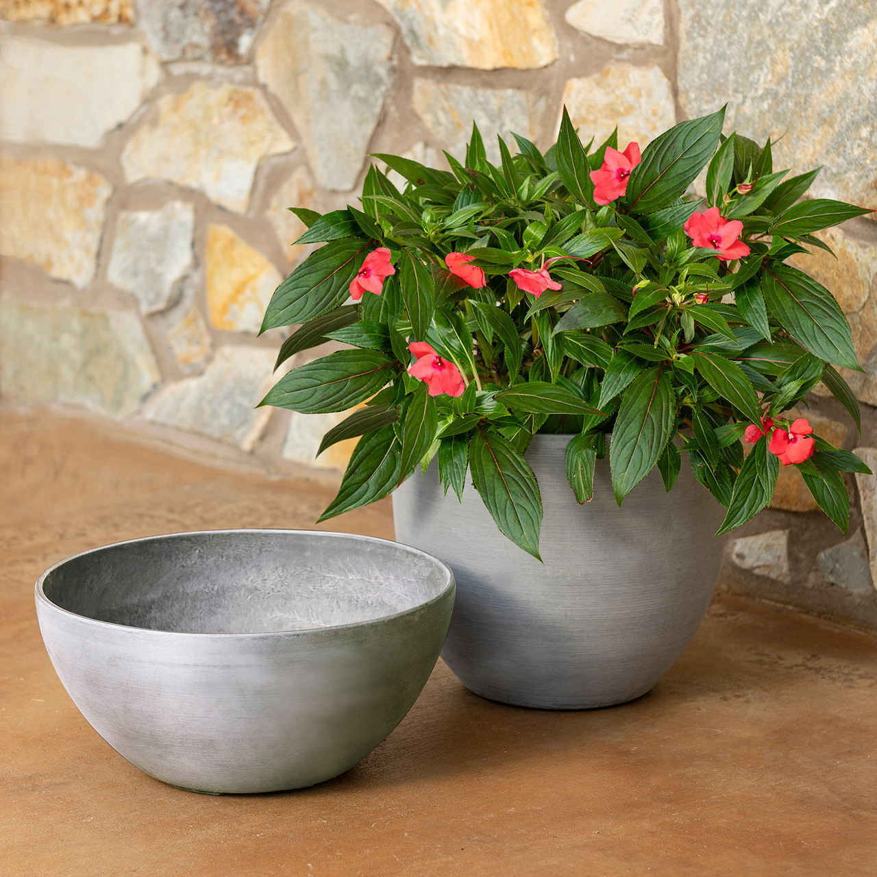 Napa Sanded Bowl Planter