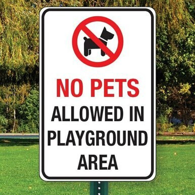 No Pets in Playground