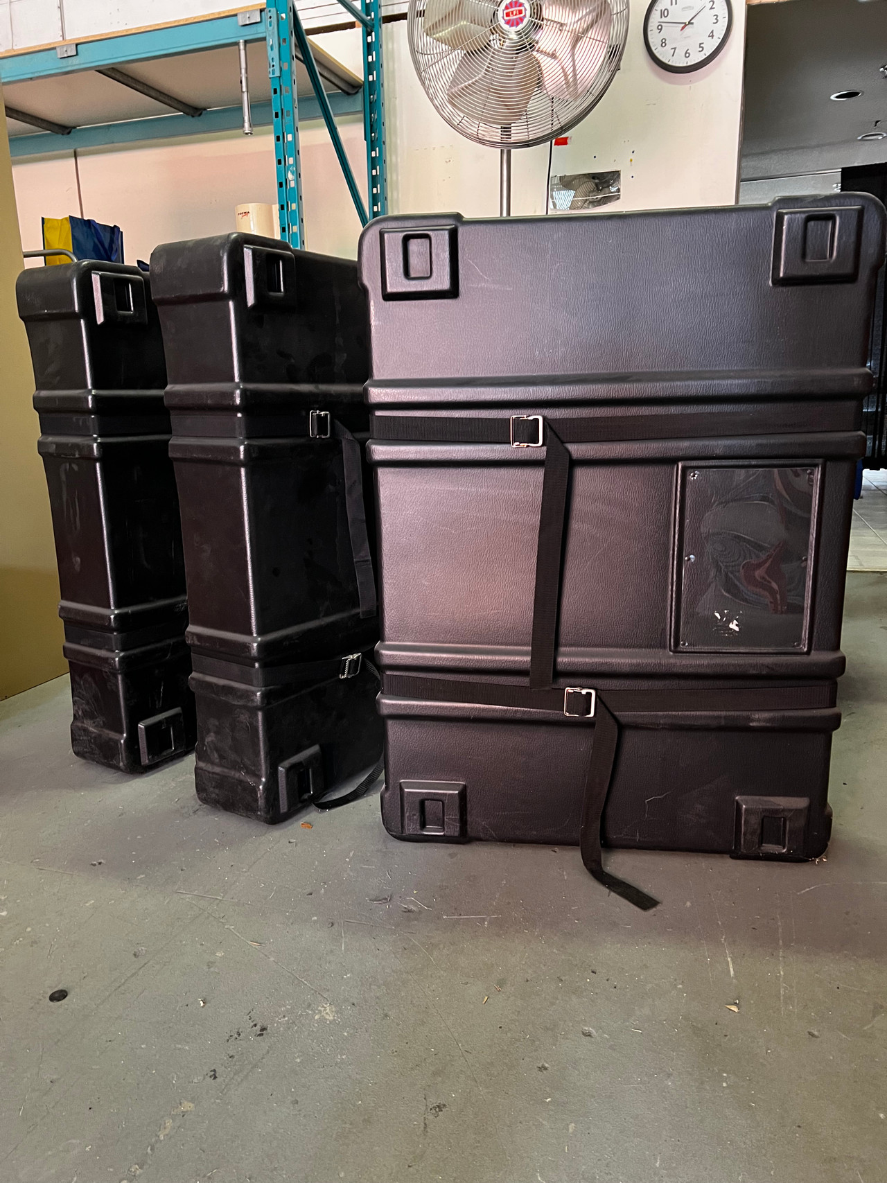 Buy a used - Display Case with Wheels - Hard Plastic Stackable Travel ...