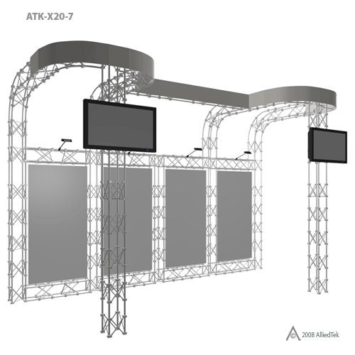 Recently Sold Used Booth! - 5x5meter 9.5ft tall black truss system ...