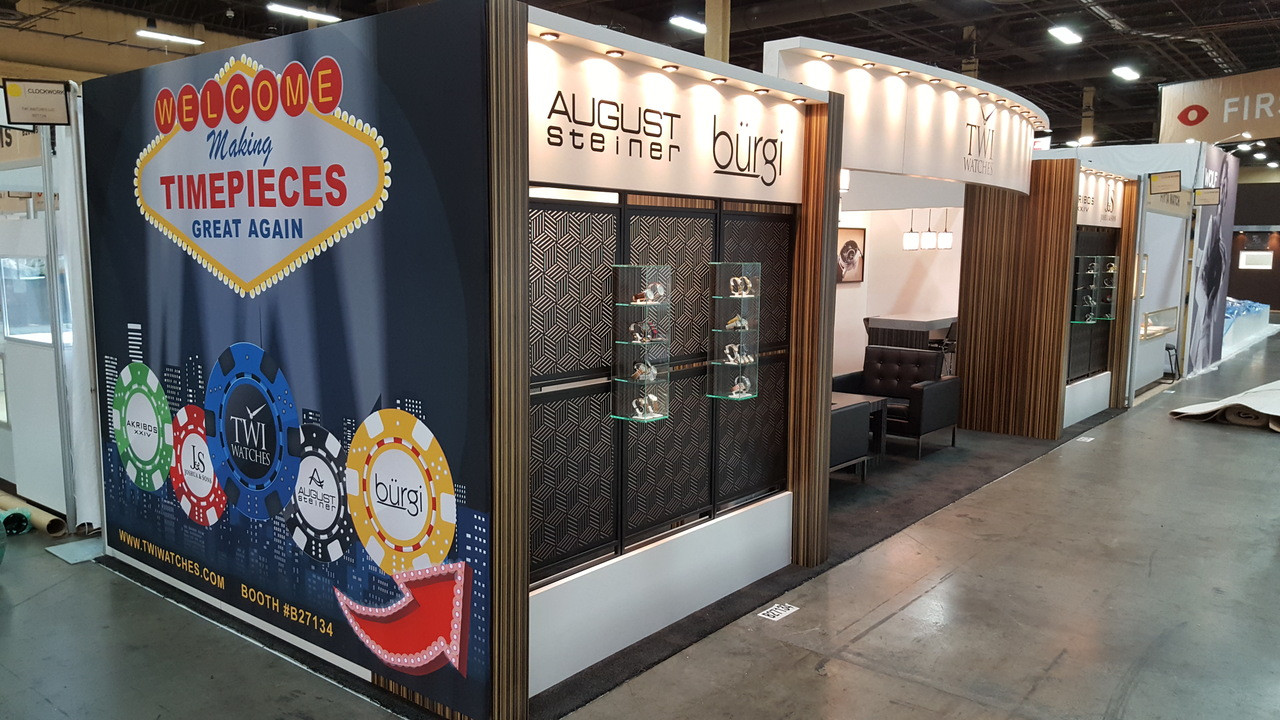 Recently Sold Used Booth! - Custom 10' X 30' In Line Corner Booth ...