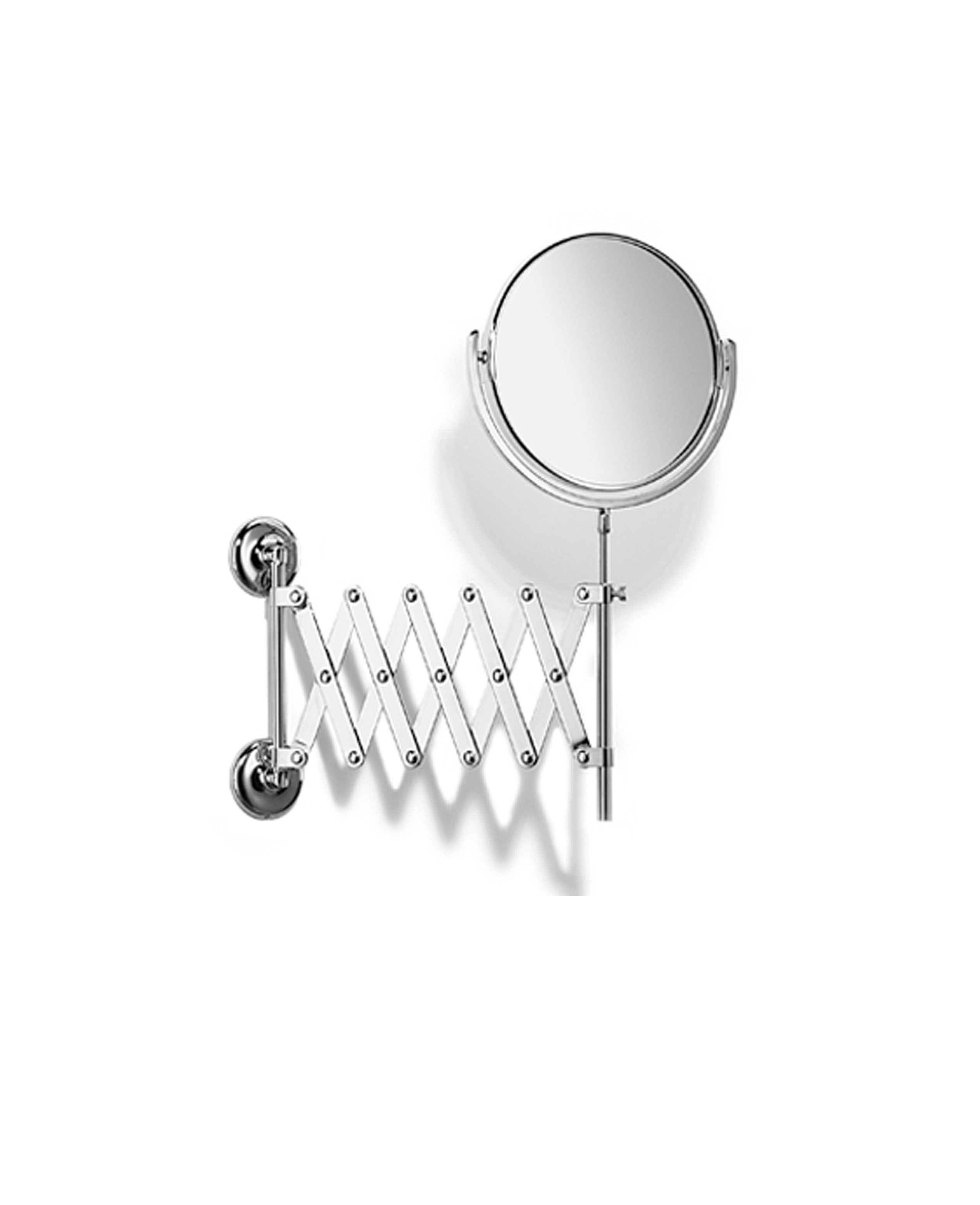 Traditional bathroom accessories extending mirror