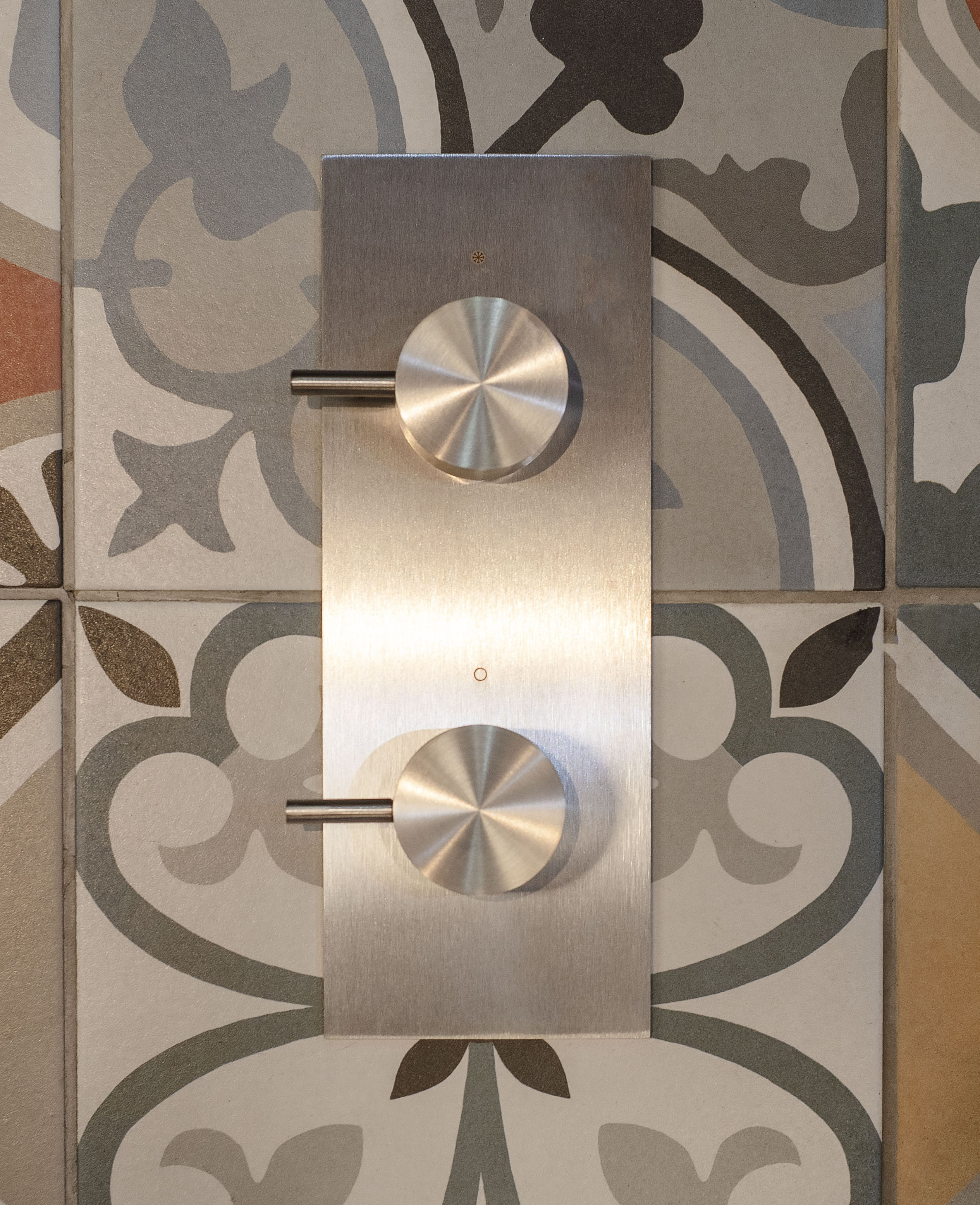 Flow 1/2inch shower valve brushed steel