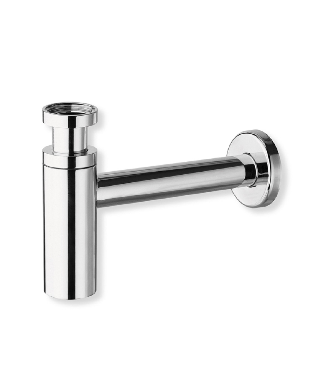 Tap Shop Contemporary cylindrical style basin trap for wall basins ...