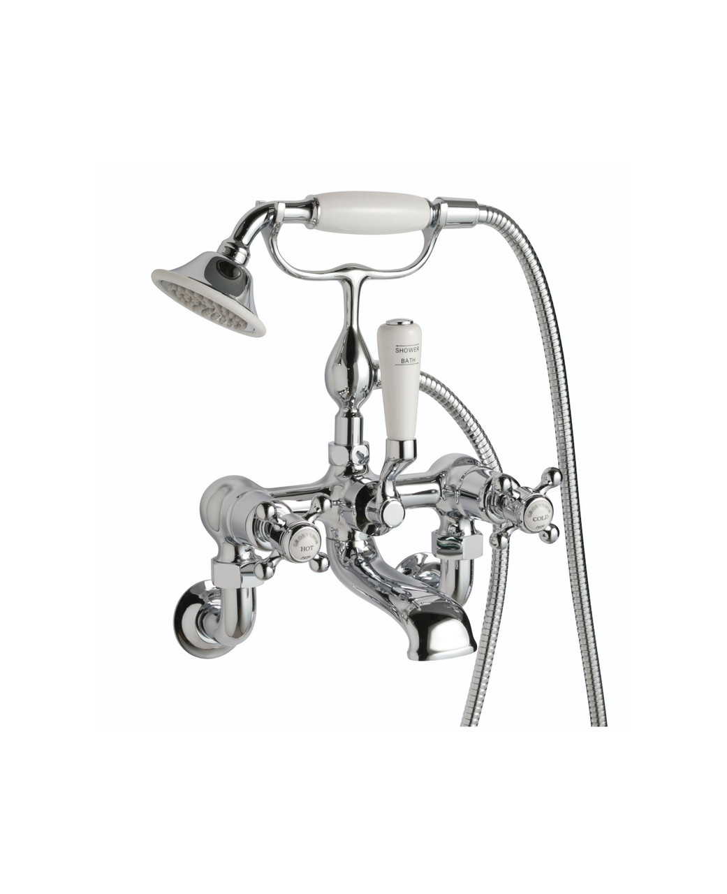 Grovesnor Wall Mounted Bath Shower Mixer Finish Options