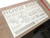 House Rules Vinyl Wall Sticker ( FREE application tool )