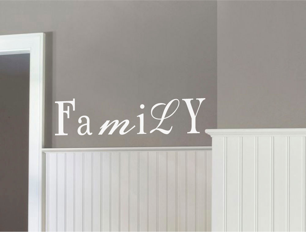 Family word art for walls sticker ( FREE application tool )