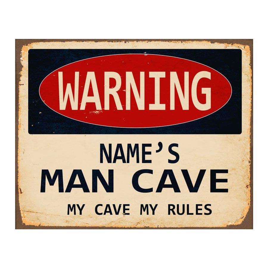 Warning Angry Gamer Metal Sign