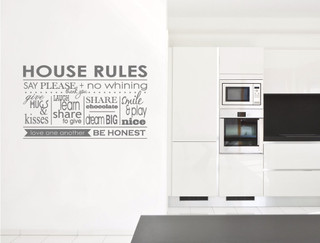 House Rules Wall Sticker ( FREE application tool )