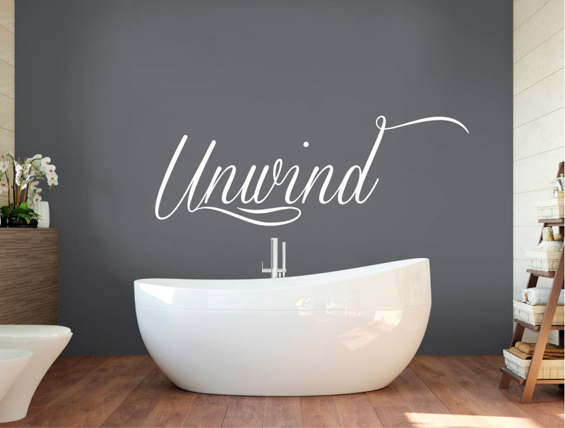 Unwind | Vinyl Lettering ( FREE application tool )