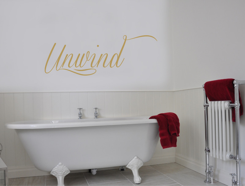Unwind | Vinyl Lettering ( FREE application tool )