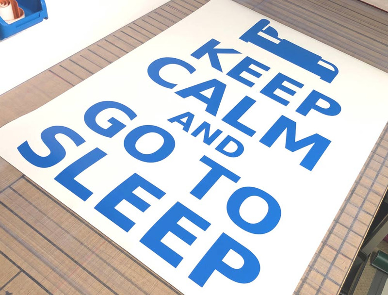 Keep Calm and go to Sleep Wall Sticker