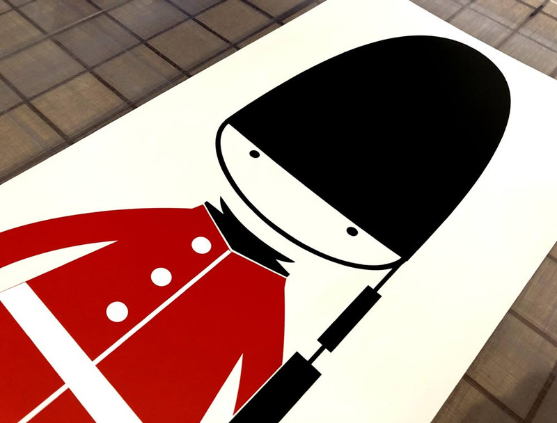 Personalised British Guard Soldier Wall Sticker
