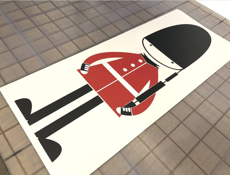 Personalised British Guard Soldier Wall Sticker