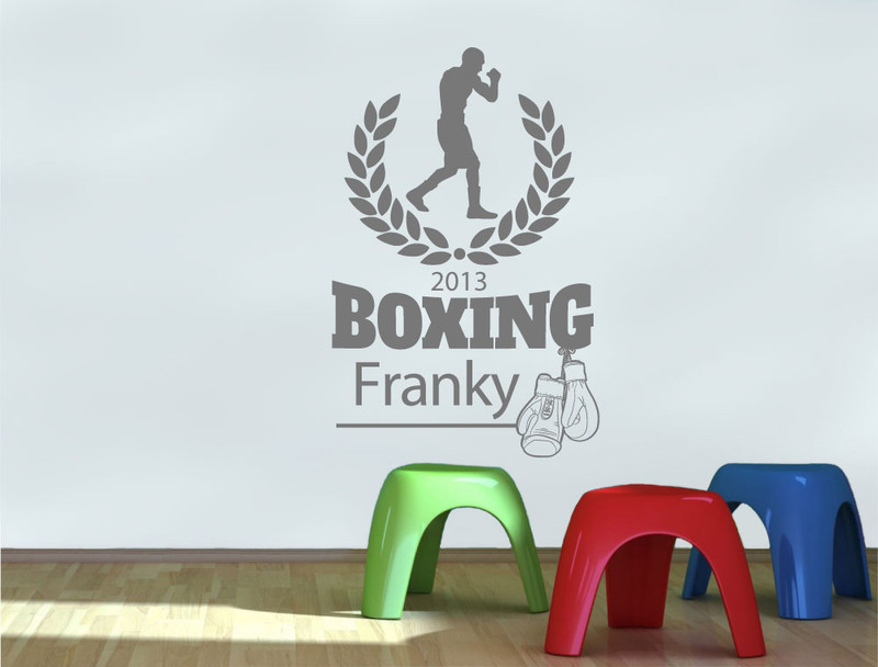 Personalised Boxing Wall Sticker ( FREE application tool )