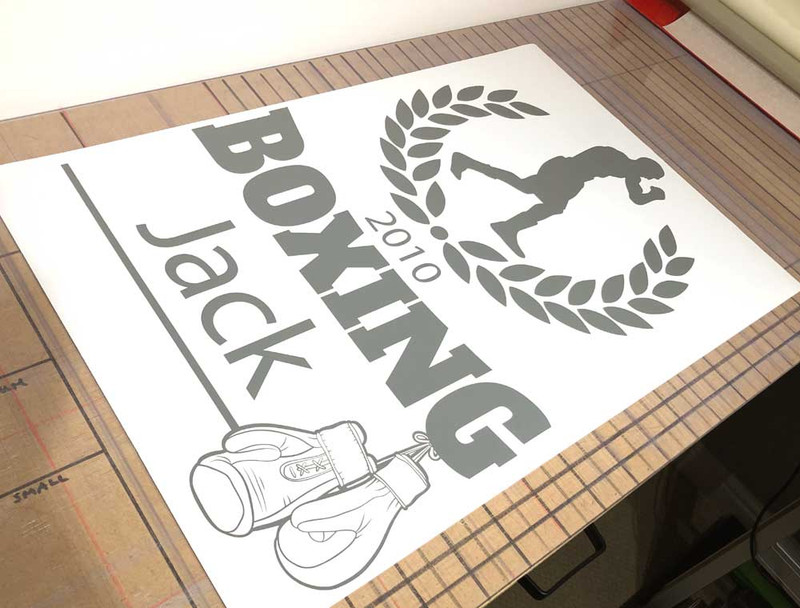Personalised Boxing Wall Sticker ( FREE application tool )