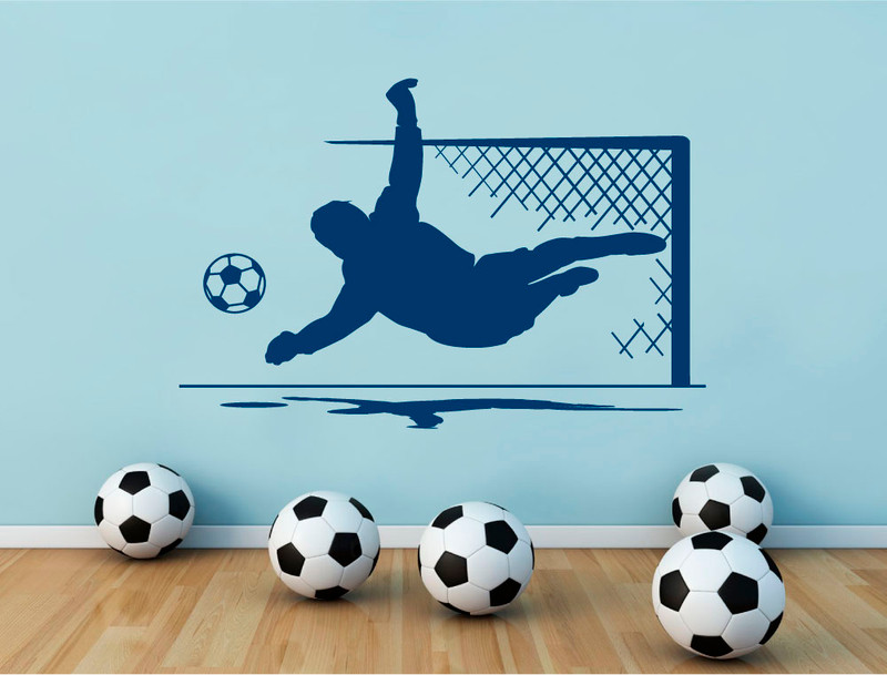 Football Goalkeeper Wall Sticker ( FREE application tool )