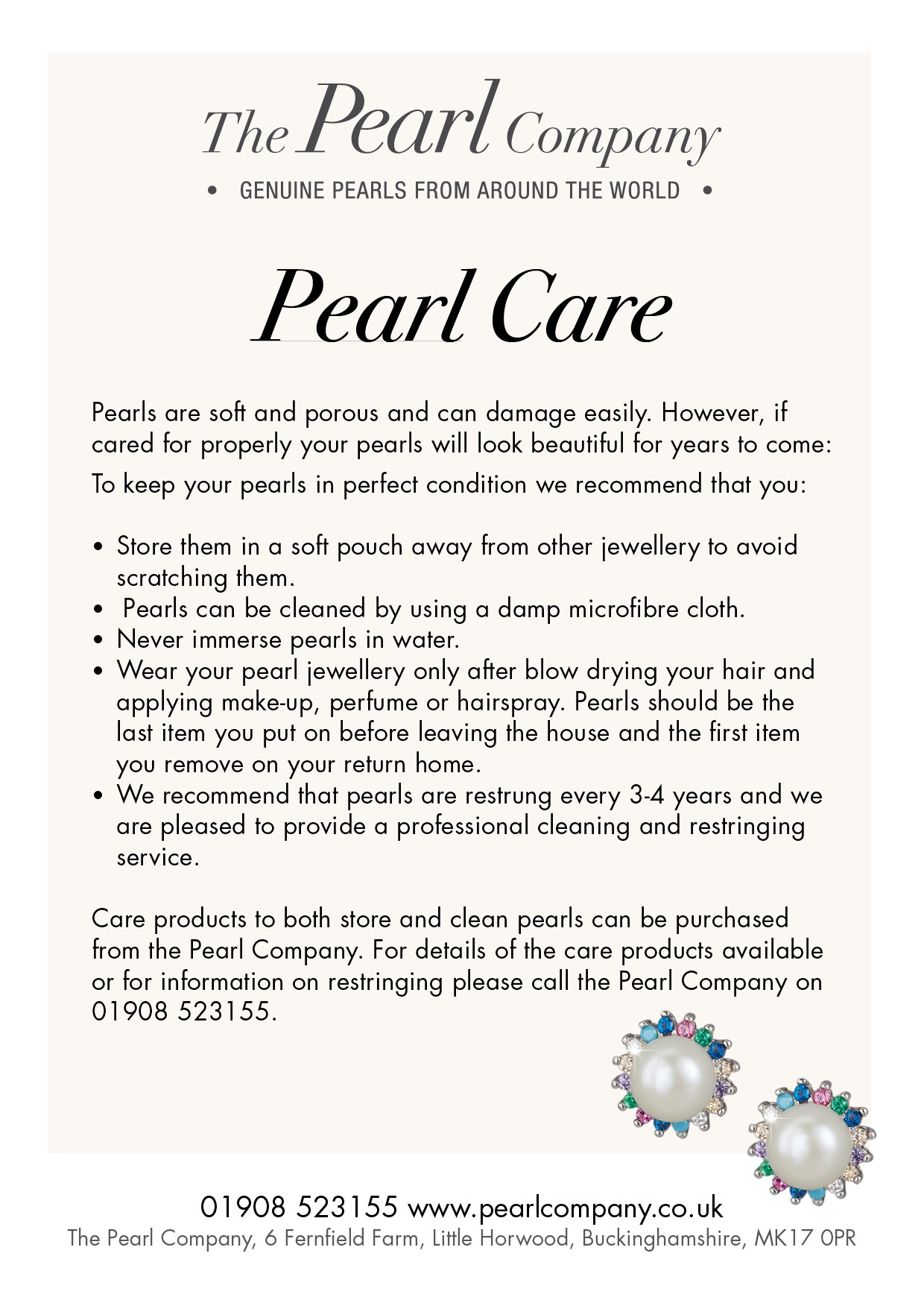 A Week of Gold Pearl Earrings