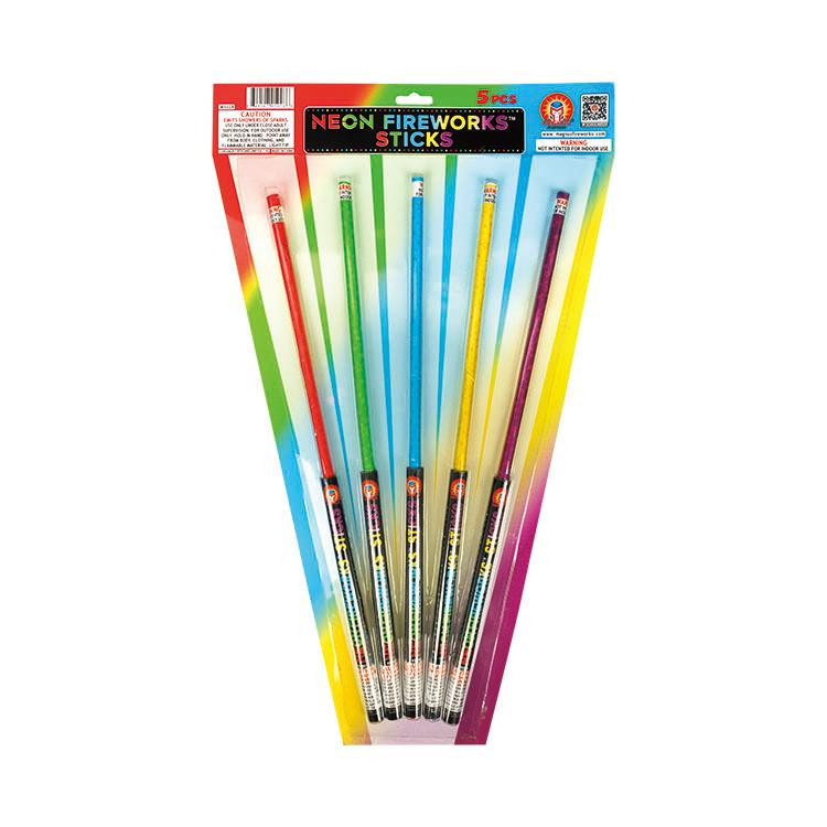 Neon Fireworks Sticks - Sparkler and Smoke Item