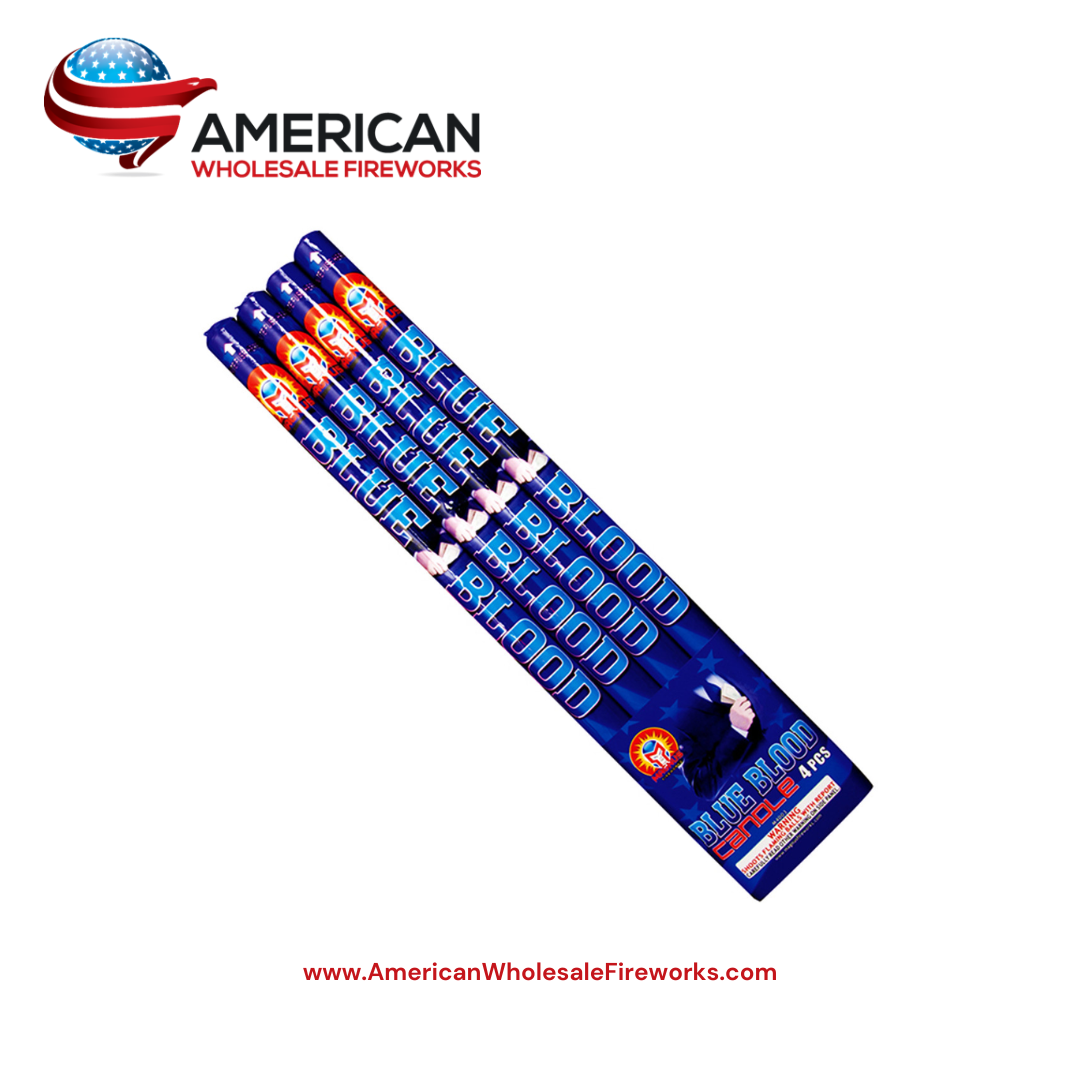 Blue Blood Candles - Roman Candle