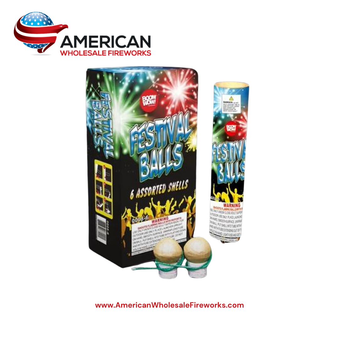 Festival Balls - 6 Shells - Reloadable Shell Kit