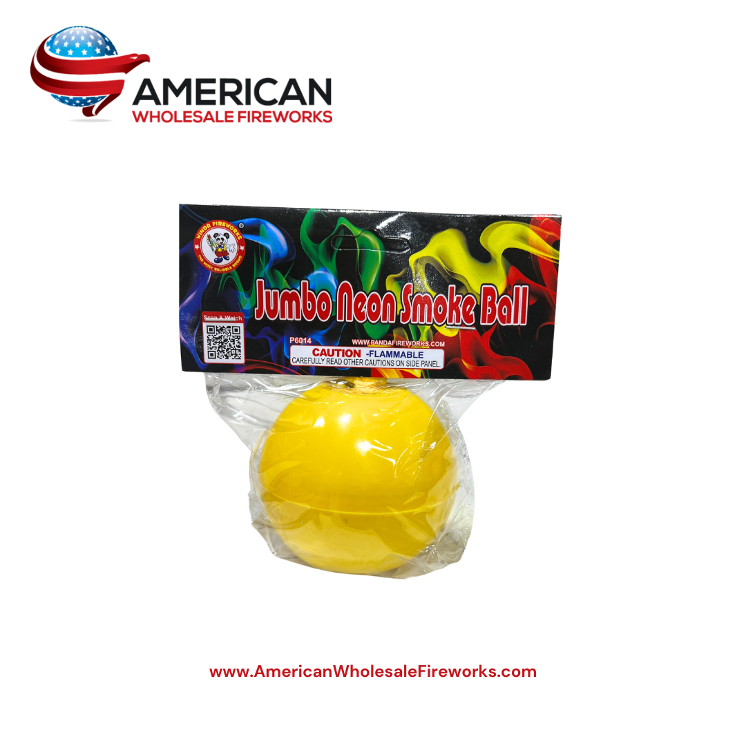 Jumbo Neon Smoke Ball - Yellow (Single) - Smoke