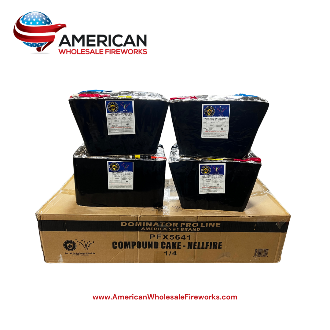 Compound Cake - 192s Hellfire (Case of 4) - 1.4 Pro Compound Cake