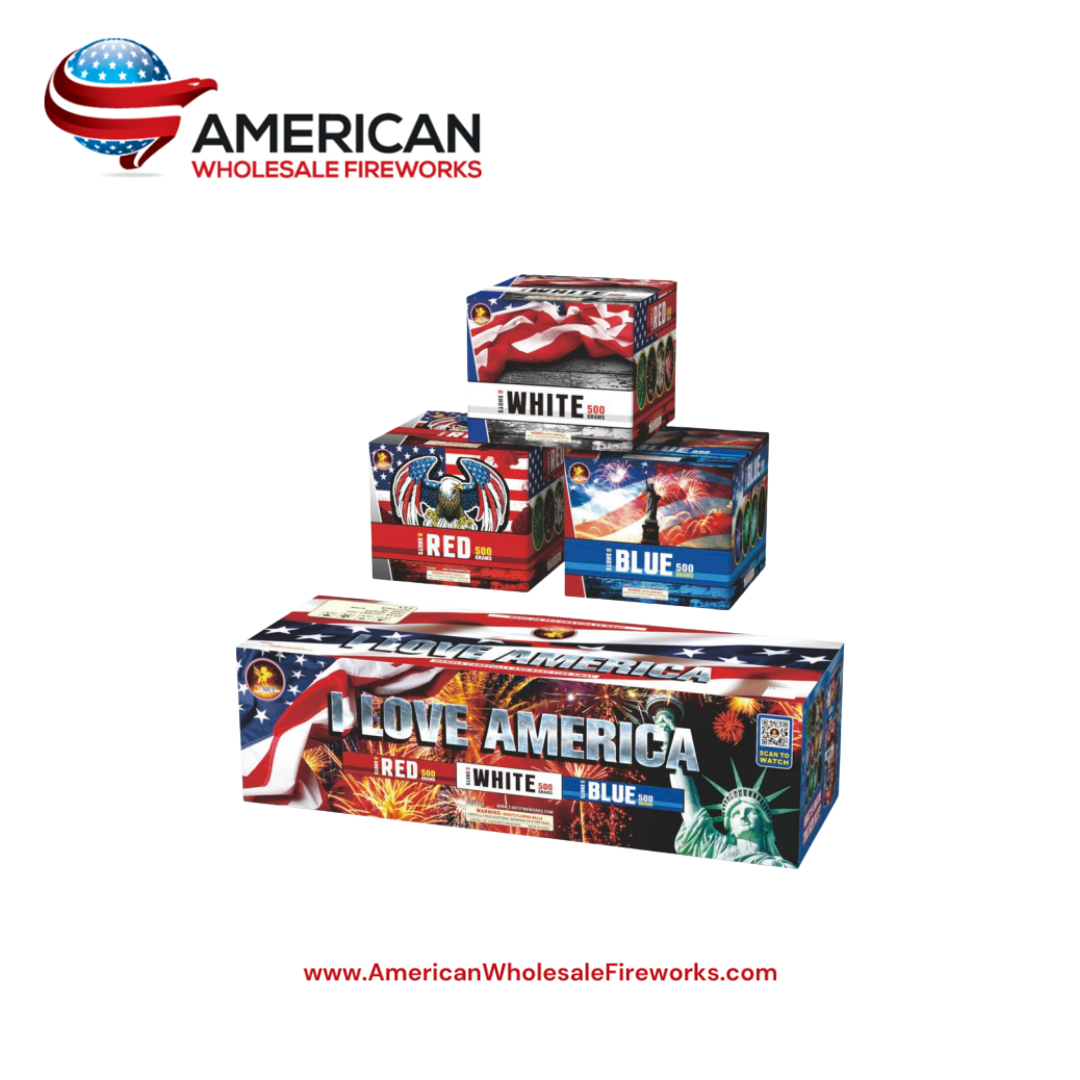 I Love America (Case of 3) - 500 Gram Cake Assortment
