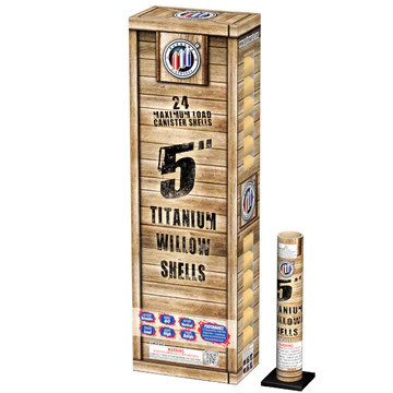 5" Titanium Willow Shells - Reloadable Shell Kit
