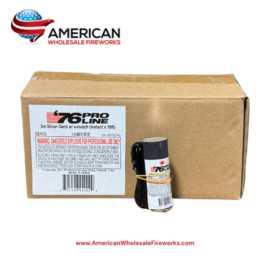 Gerb - 3m Silver with E-Match (Instant) (Sleeve of 6) - 1.4 Pro Gerb