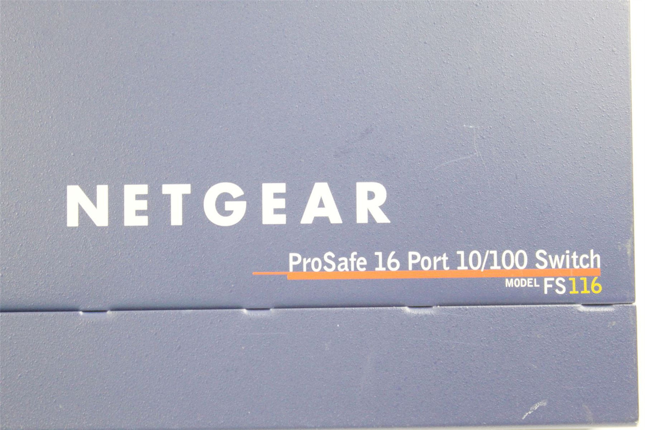 Netgear ProSafe 10/100 FS116 16-PORT Network switch NO AC Adapter 272 ...