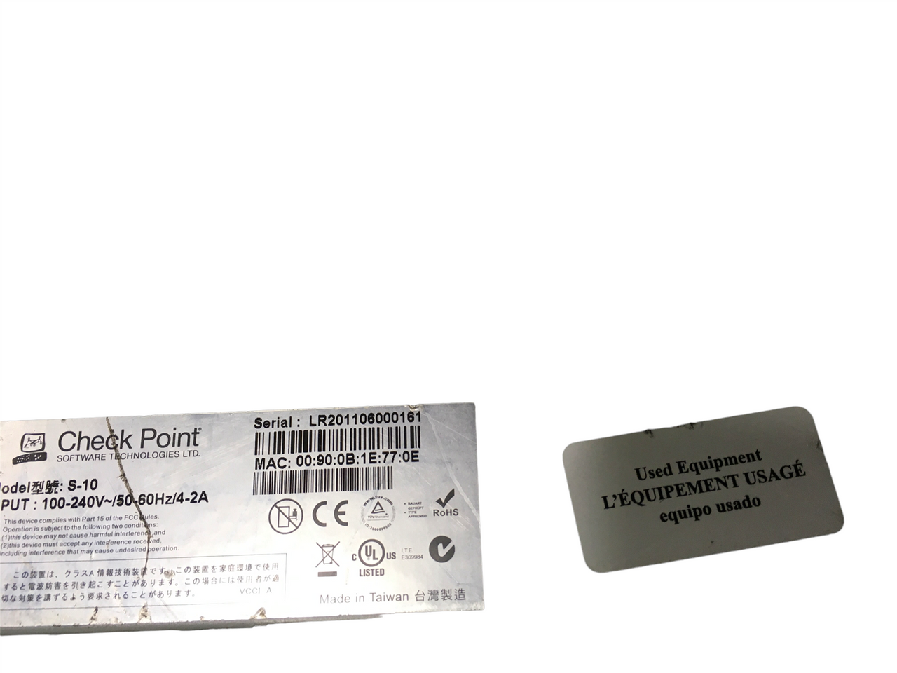 CheckPoint Network Security Switch S-10