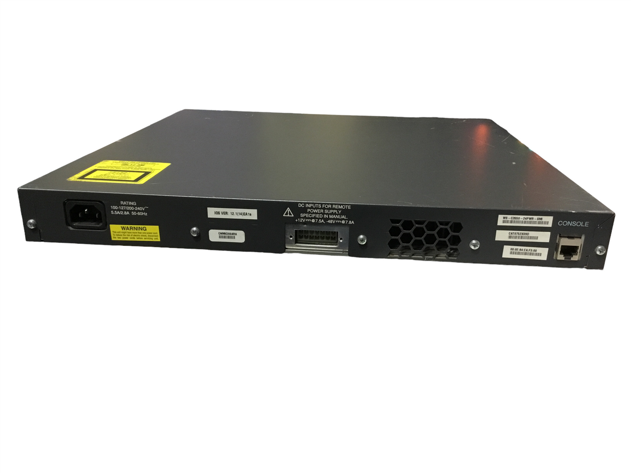 Cisco Catalyst 3550 Series Port 10/100 Ethernet Switch WS-C3550-24PWR-SMI