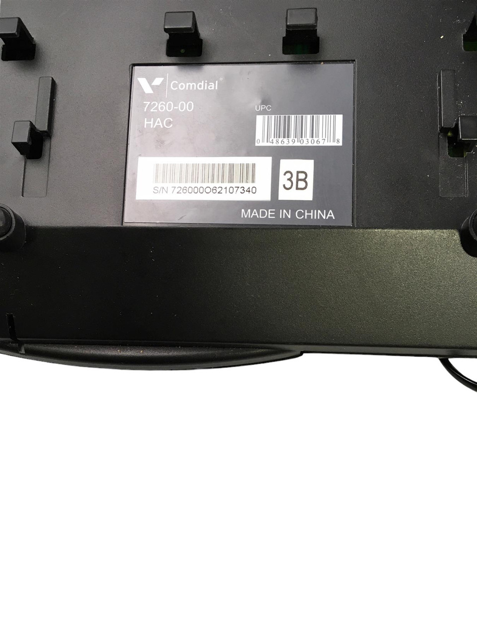 COMDIAL 7260-00 HAC / 3B, Black Digital Executive Desk Phone W/Stand ...