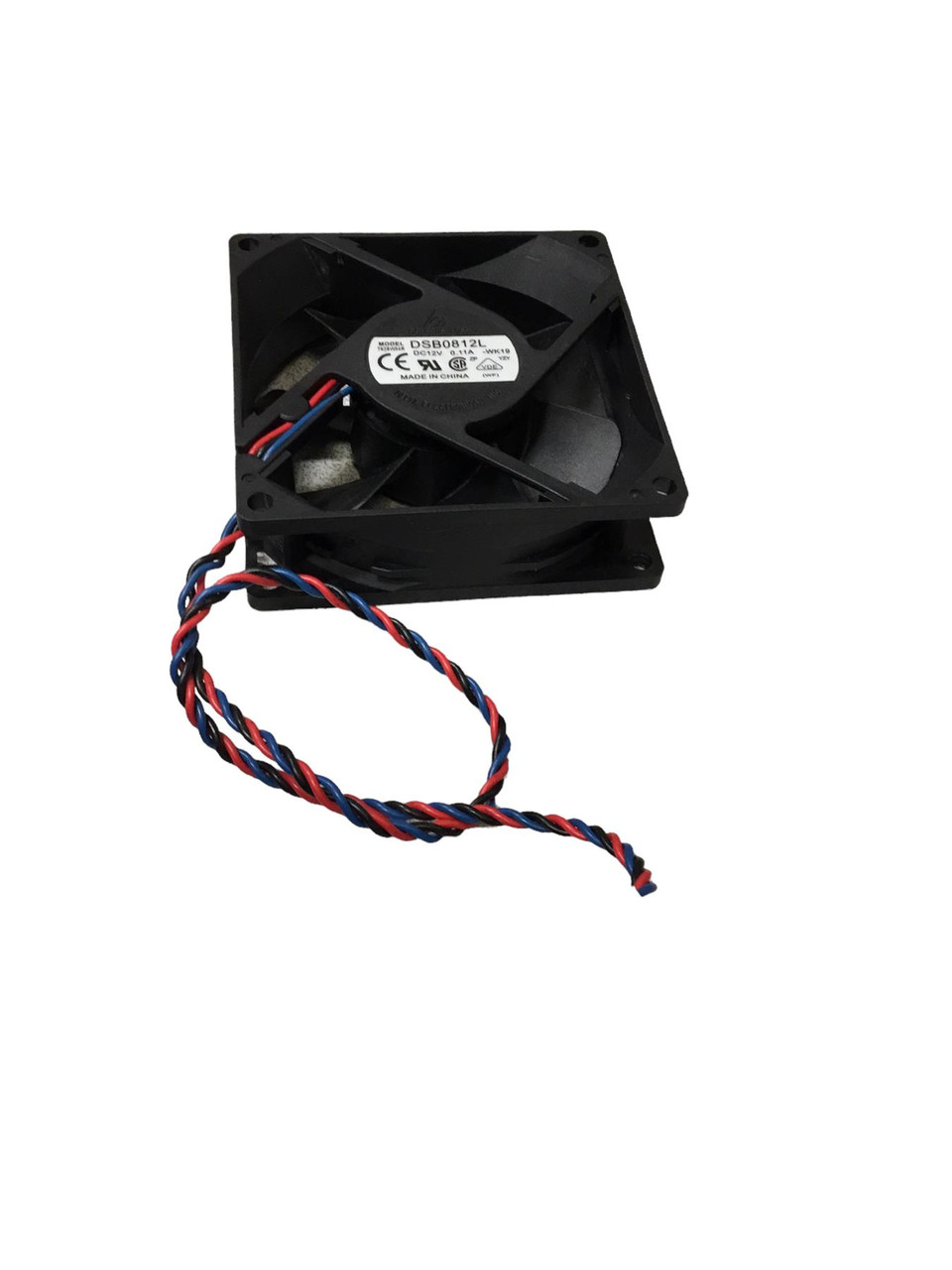 Desktop Computer Delta DSB0812L 3 Wire, 3-PIN 3X1 12V DC Cooling Fan