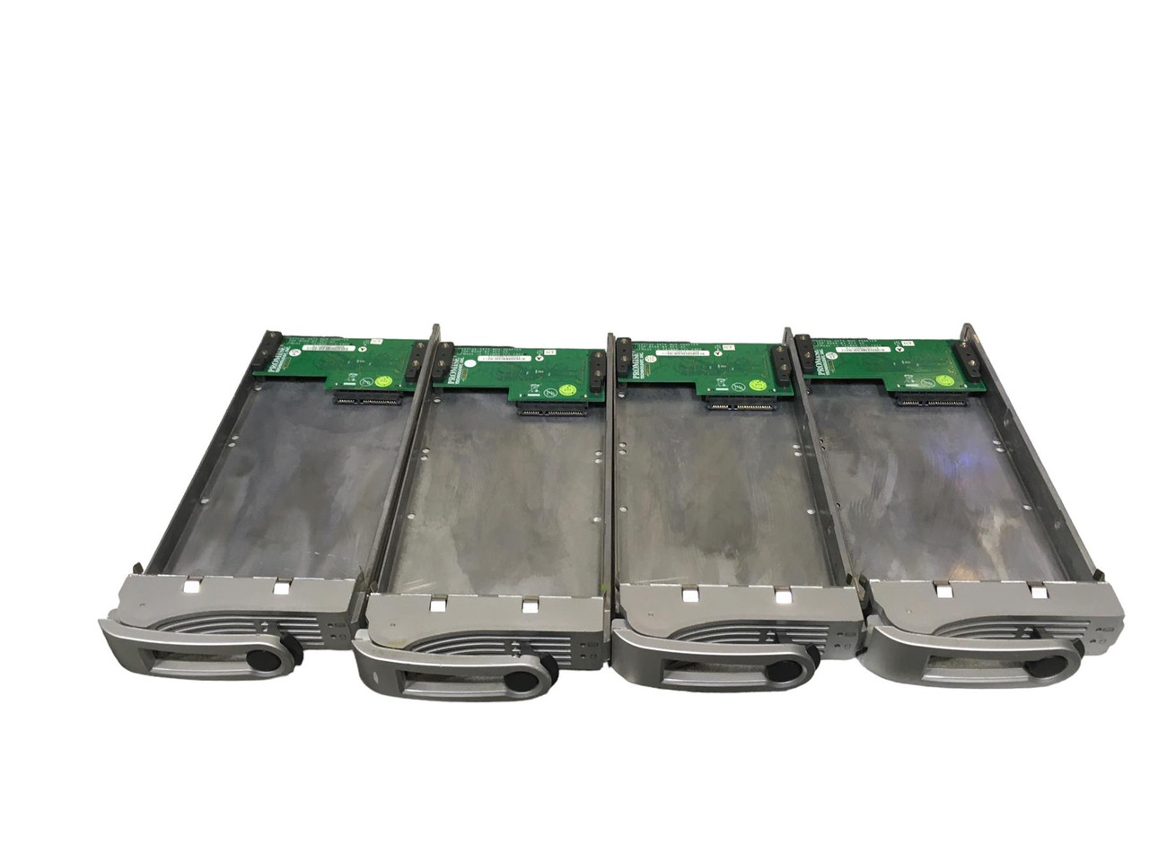 Lot of 4 Promise GP0548-03 REV A2 VTrak SATA MUX Adapters with HDD Trays